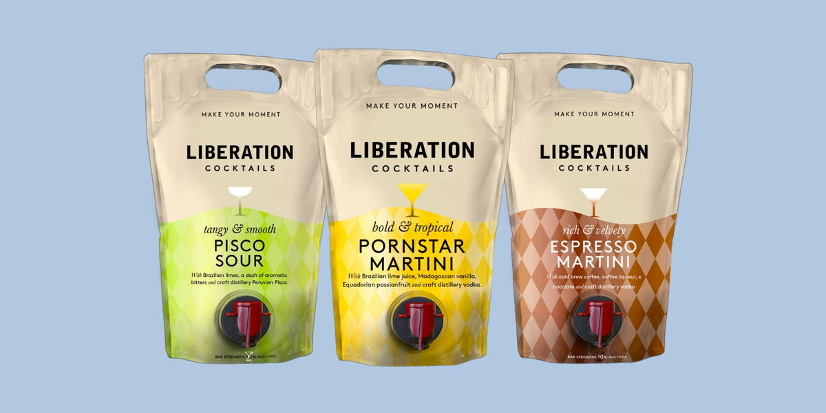 Premixed, Ready To Drink Cocktails In A Pouch